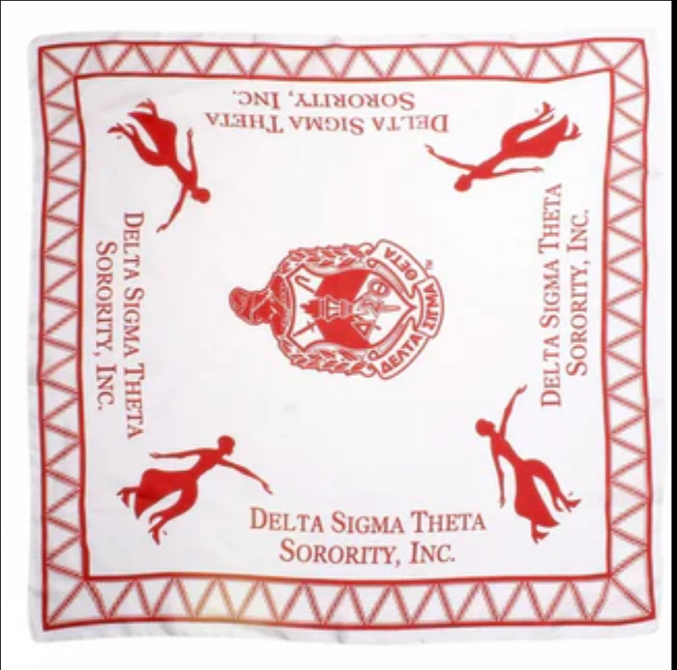 Delta Sigma Theta Symbols Scarf – House Of Glam Couture Boutique